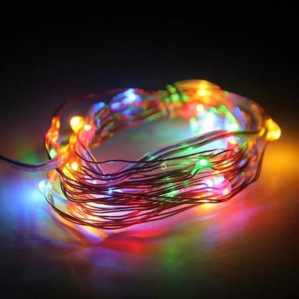Ucuz 3mt Karışık Renkli Pilli Peri Led Dekoratif Tel Led Işık ...