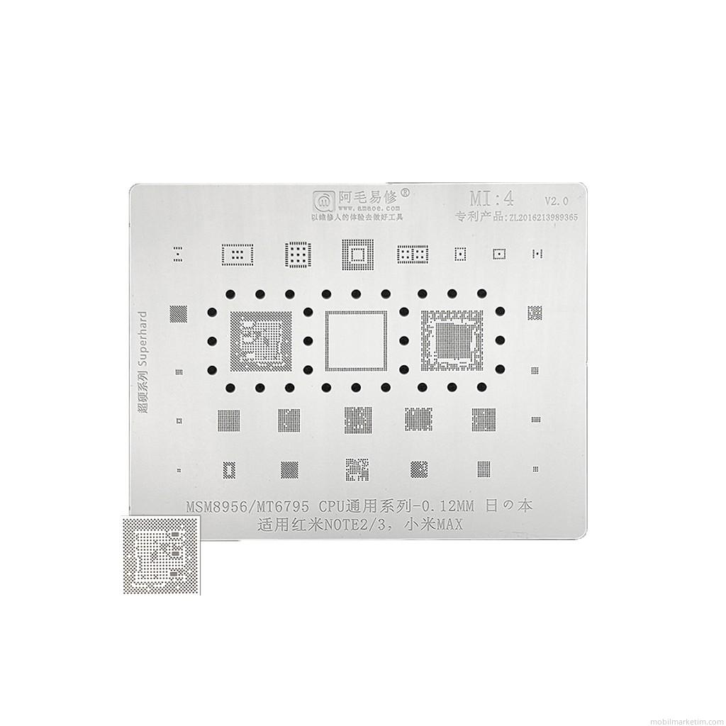 Ucuz Amaoe MI:4 BGA Reballing Entegre Çip Lehimleme Kalıbı MSM8956 ...